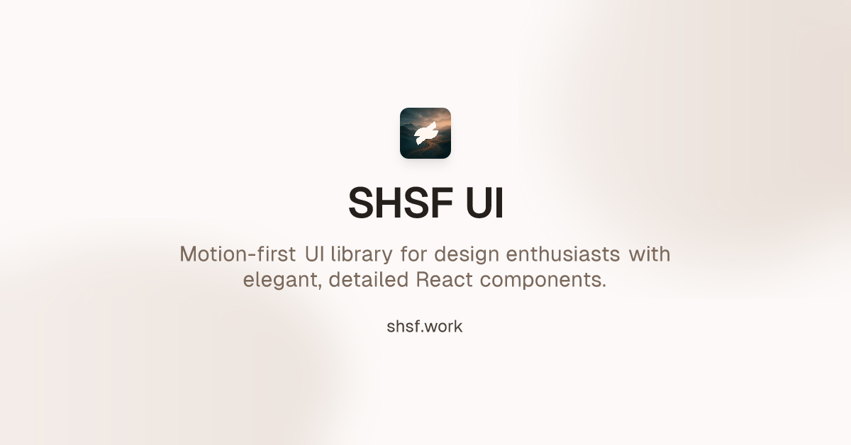 SHSF UI